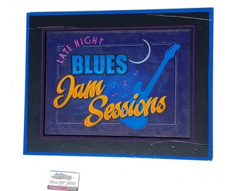 Blues Music Sign - Etsy