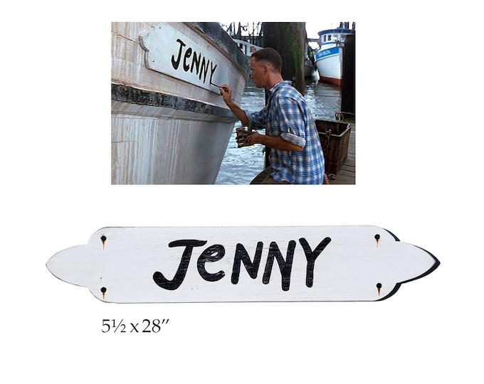 Forrest Gump's Boat Sign "jenny" Hand Painted Original - Etsy