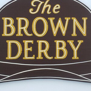 Brown Derby Restaurant Sign Hand Painted Replica - Etsy