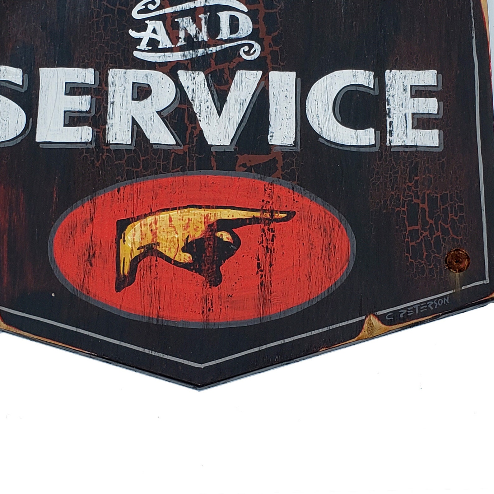 Classic Motorcycle Vincent Sign Replica Hand Painted - Etsy