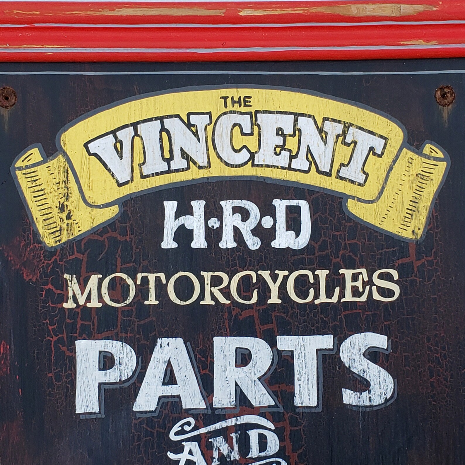 Classic Motorcycle Vincent Sign Replica Hand Painted - Etsy
