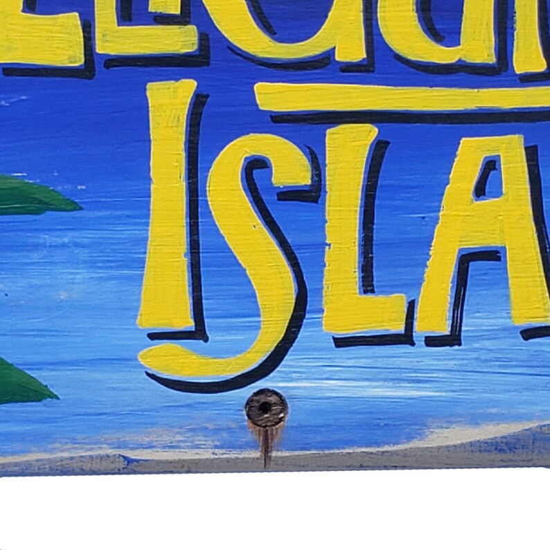 Gilligan's Island Hand Painted Sign Rustic | Etsy