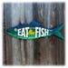 Eat More Fish Sign | Seafood Art | Restaurant Decor - Etsy