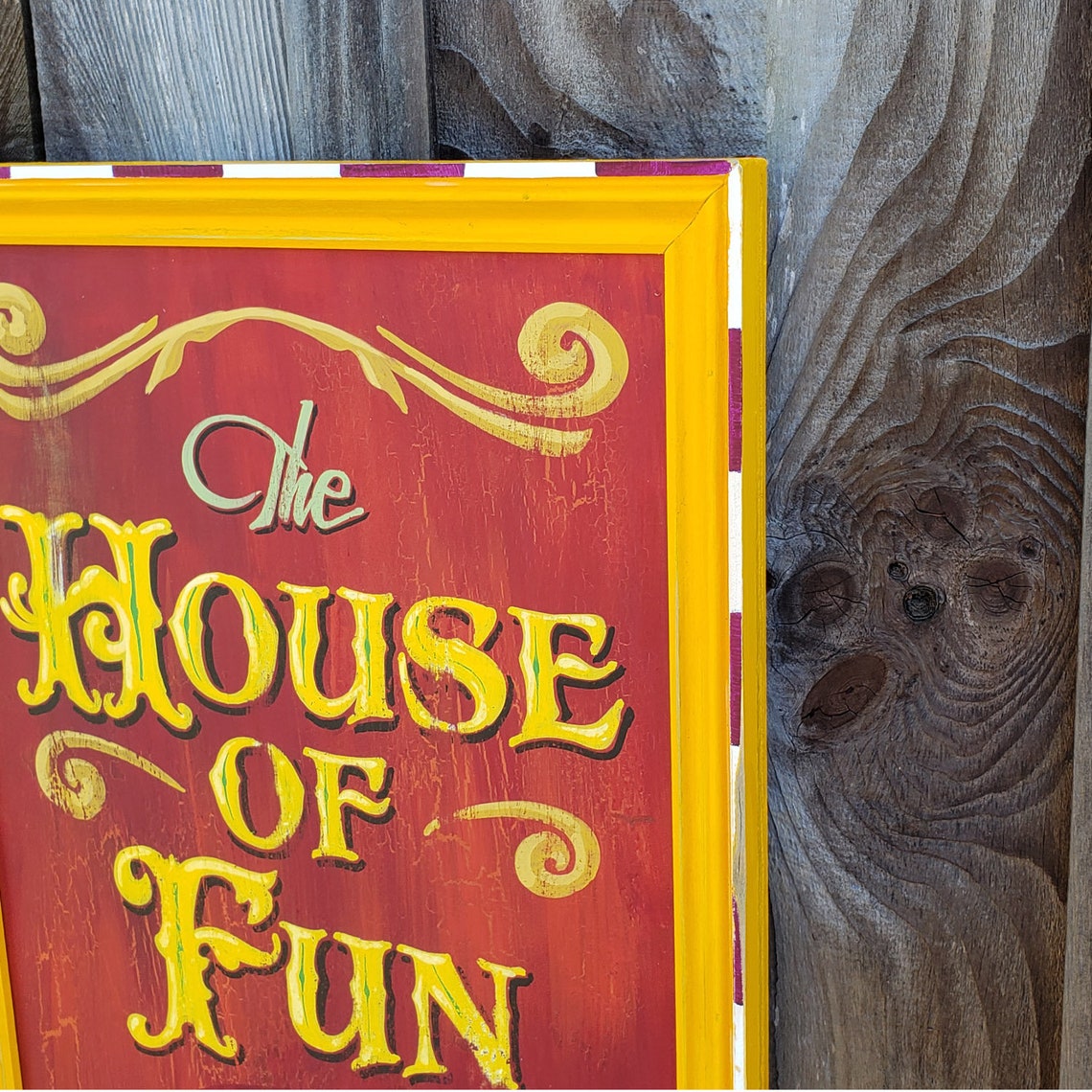 House of Fun vintage style circus sign | Etsy