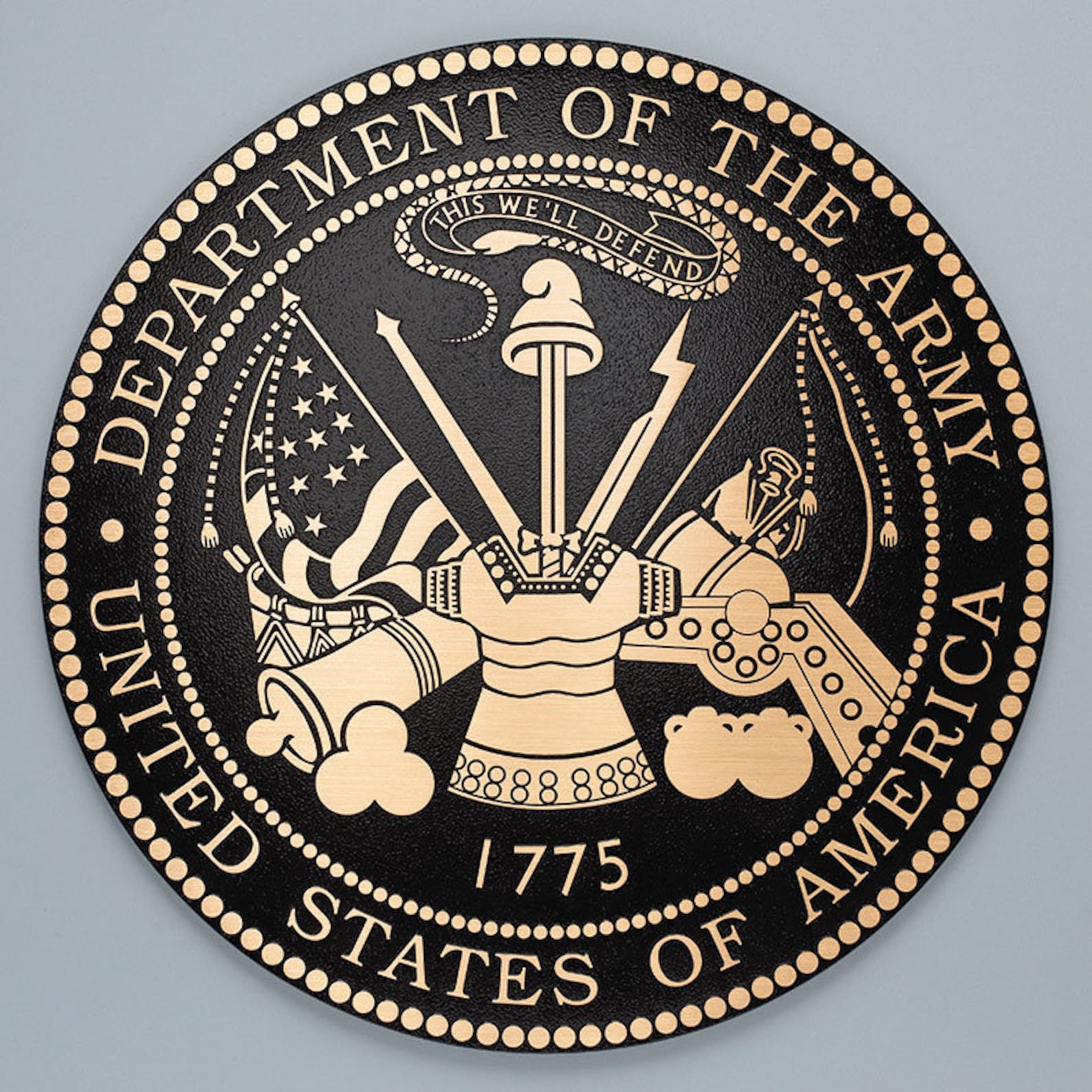 Military Government Seals Cast Bronze and Aluminum Plaques - Etsy