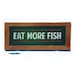 Eat More Fish Sign | Seafood Restaurant or Home Decor Hand Painted ...