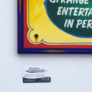 Circus Sideshow Old Time Painted Sign 18x24" - Etsy