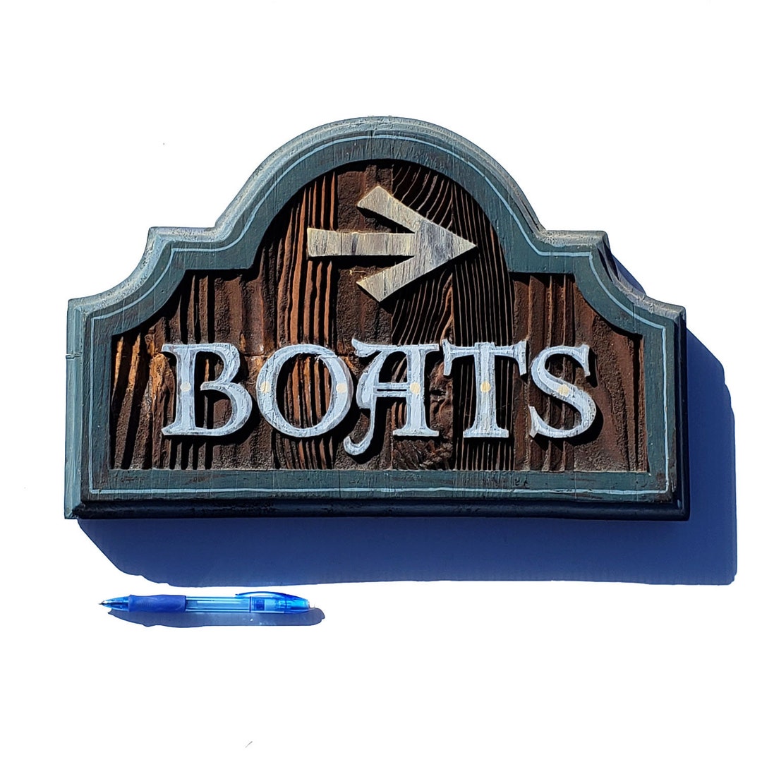 Boats Sign Sandblasted Cedar - Etsy