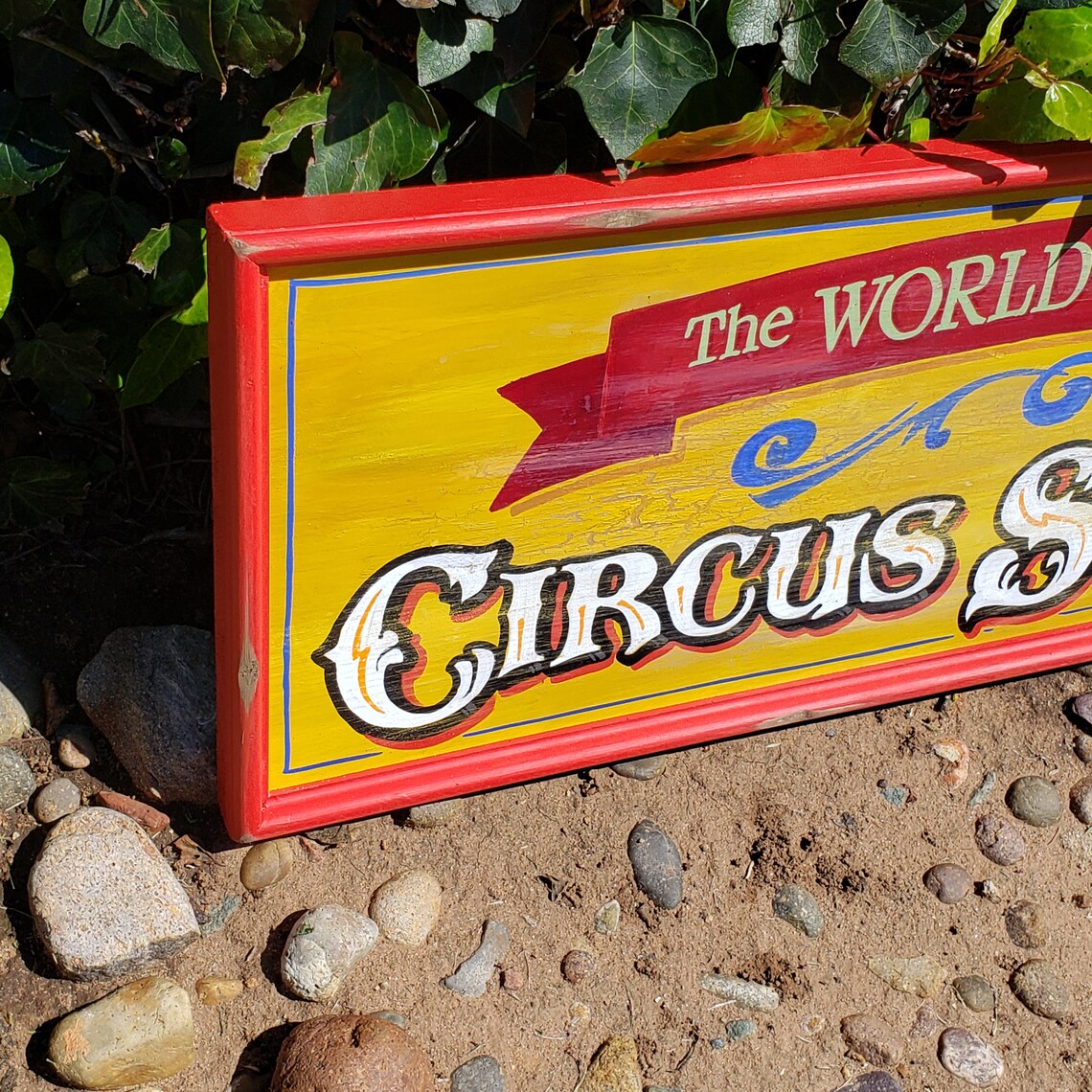 Circus Sideshow Old Time Painted Sign 12x36 | Etsy
