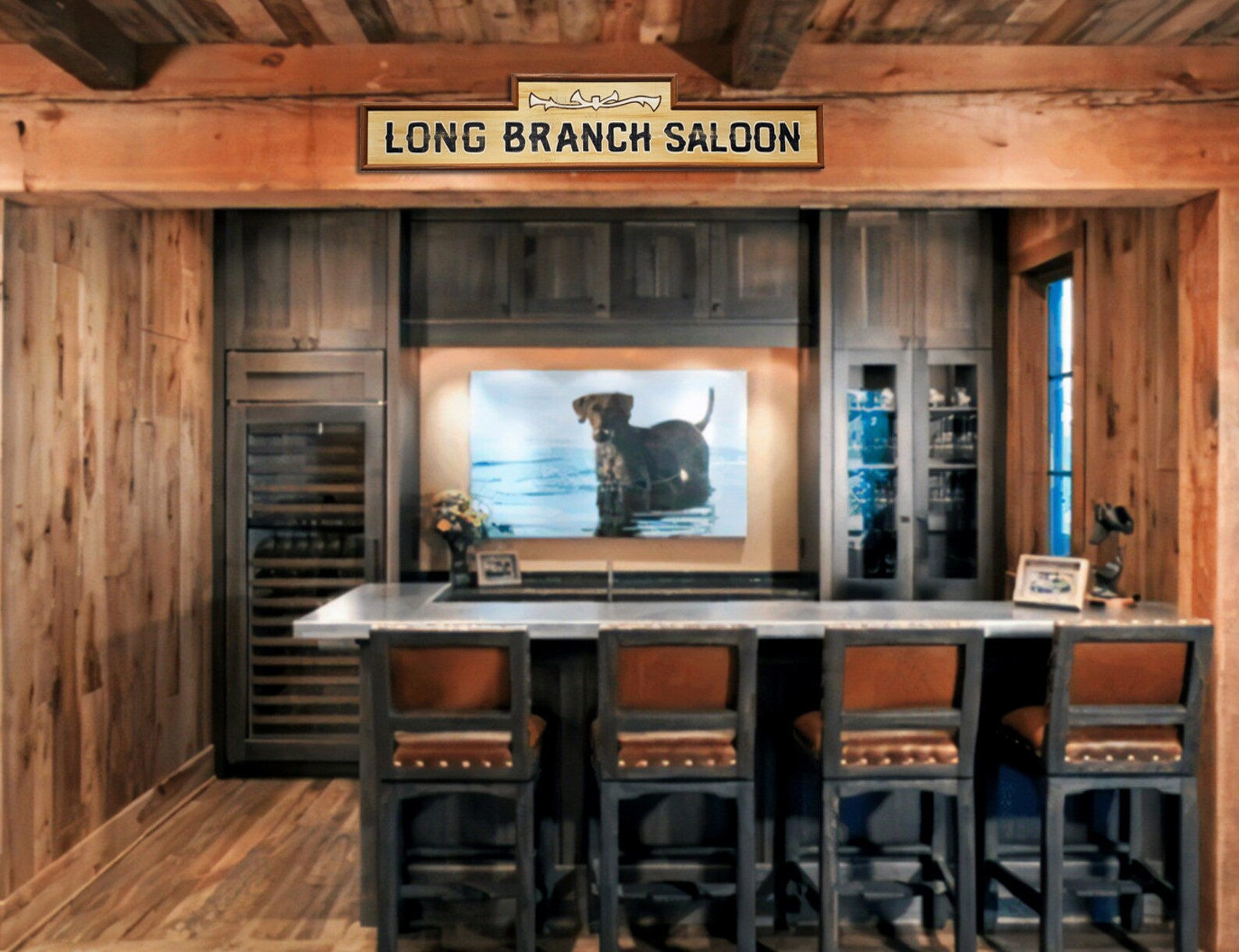 Long Branch Saloon Gunsmoke Sign Hand Painted REPLICA - Etsy