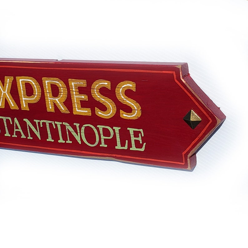Orient Express Train Sign Hand Painted Vintage Style - Etsy