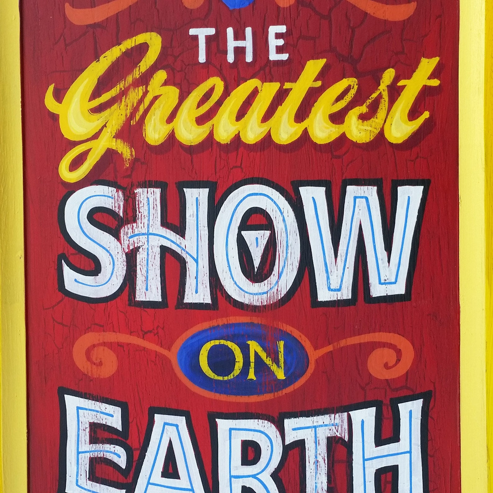 Greatest Show on Earth Circus Sign Carnival Art | Etsy