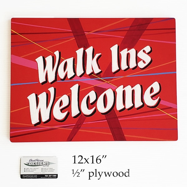 Walk in Welcome Sign - Etsy