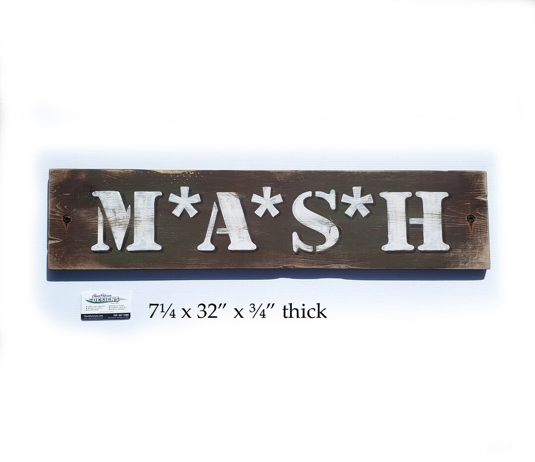 MASH TV Show Hand Painted Sign - Etsy