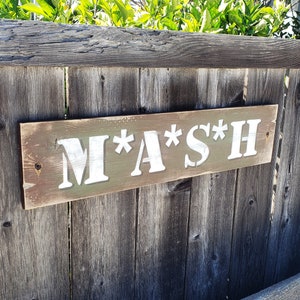 MASH TV Show Hand Painted Sign - Etsy
