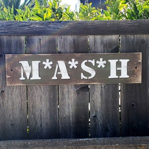 MASH TV Show Hand Painted Sign - Etsy