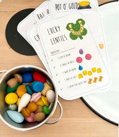 SAINT PATRICK'S Day Grapat Mandala Loose Pieces Recipe Cards(8) - Irish ...
