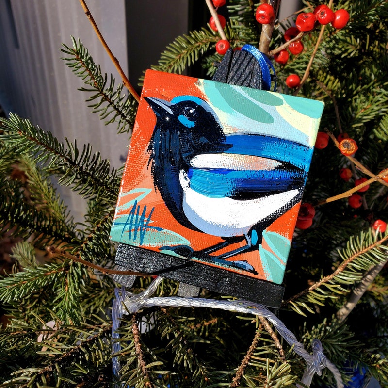 Magpie Ornament - Etsy