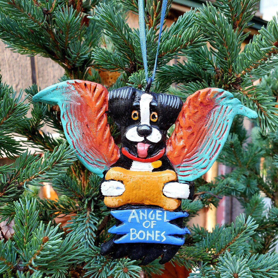 Border Collie Angel of Bones. A Perfect Gift for the Dog - Etsy