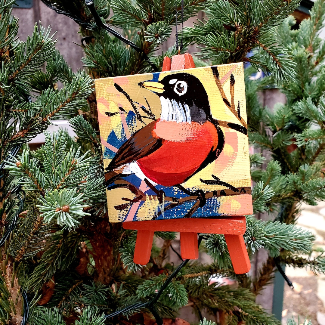 American Robin, Connecticut state bird. For the Bird Lover on your list ...