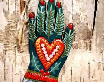 Hand Painted Heart | Etsy