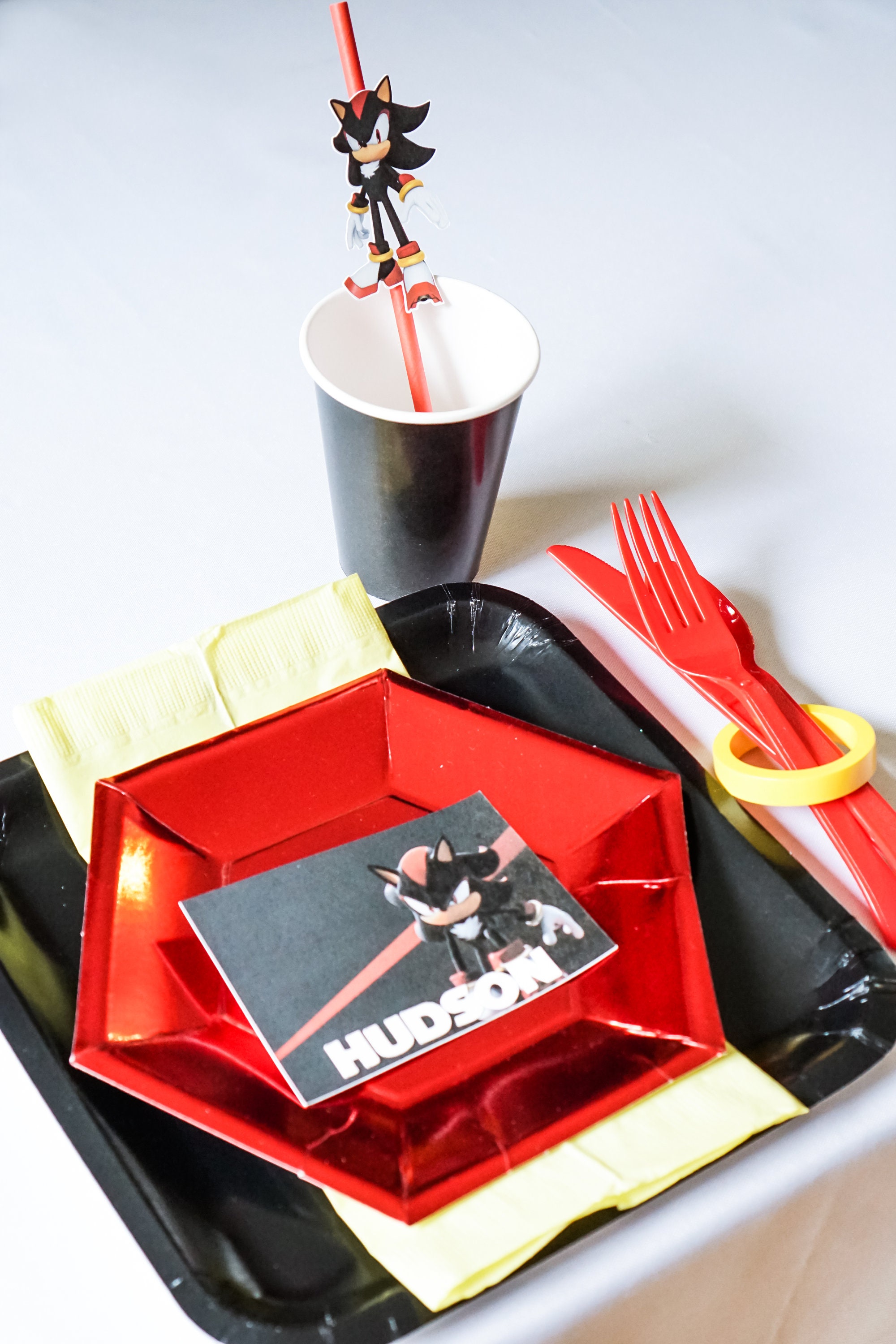 Shadow the Hedgehog Straw Topper Printable - Etsy