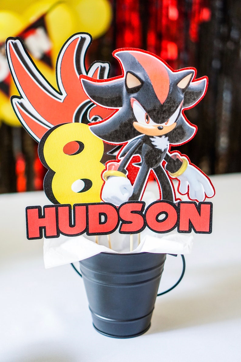 Shadow the Hedgehog Centerpiece Printable - Etsy