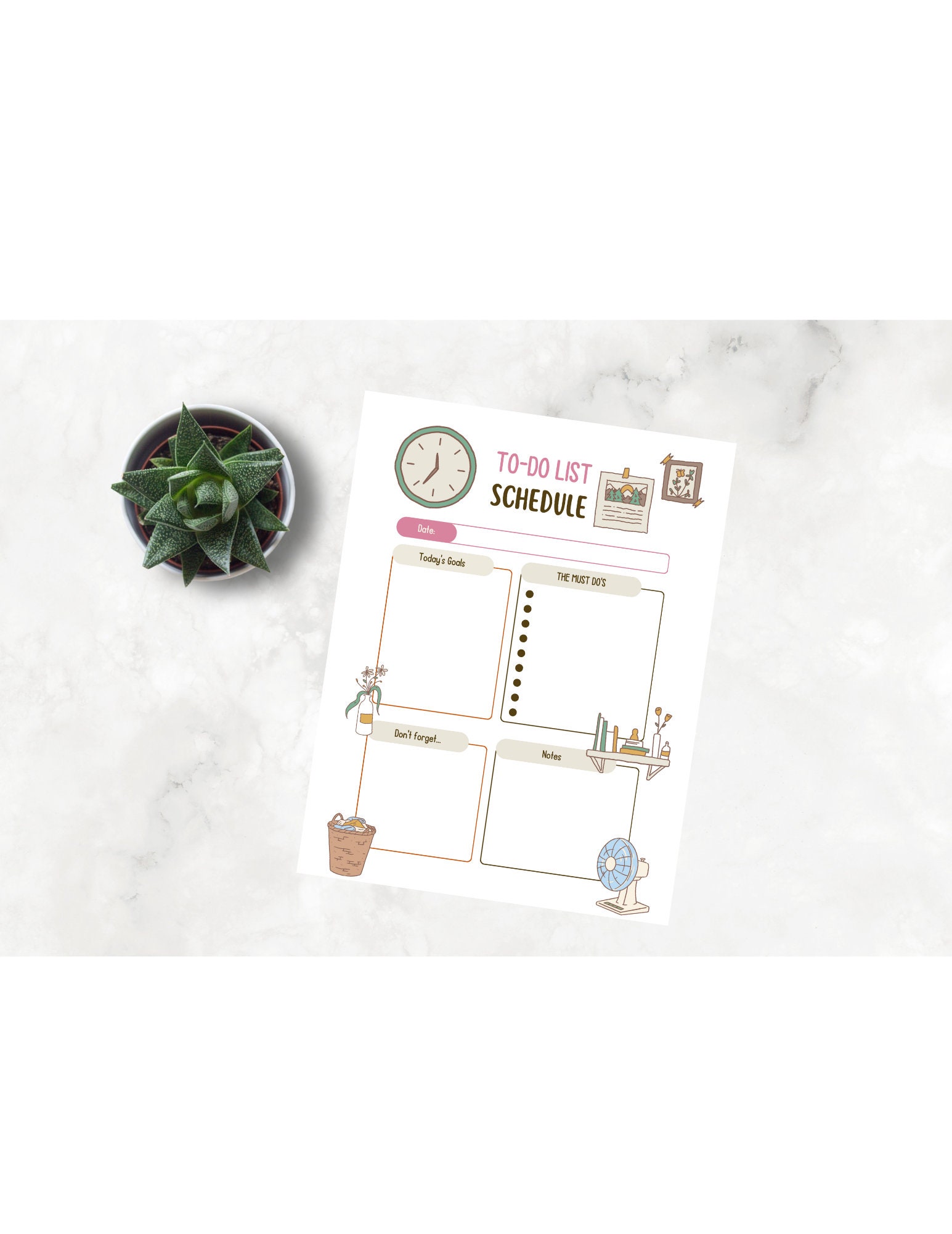 Cute Aesthetic Digital/printable to Do List Schedule - Etsy