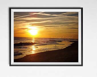 Beach sunset print | Etsy
