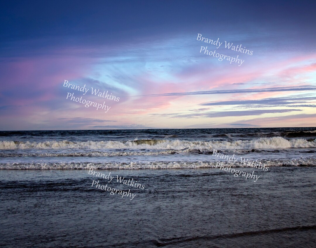 Beach Sunset Wall Art Ocean Printable Beach Decor Beach - Etsy