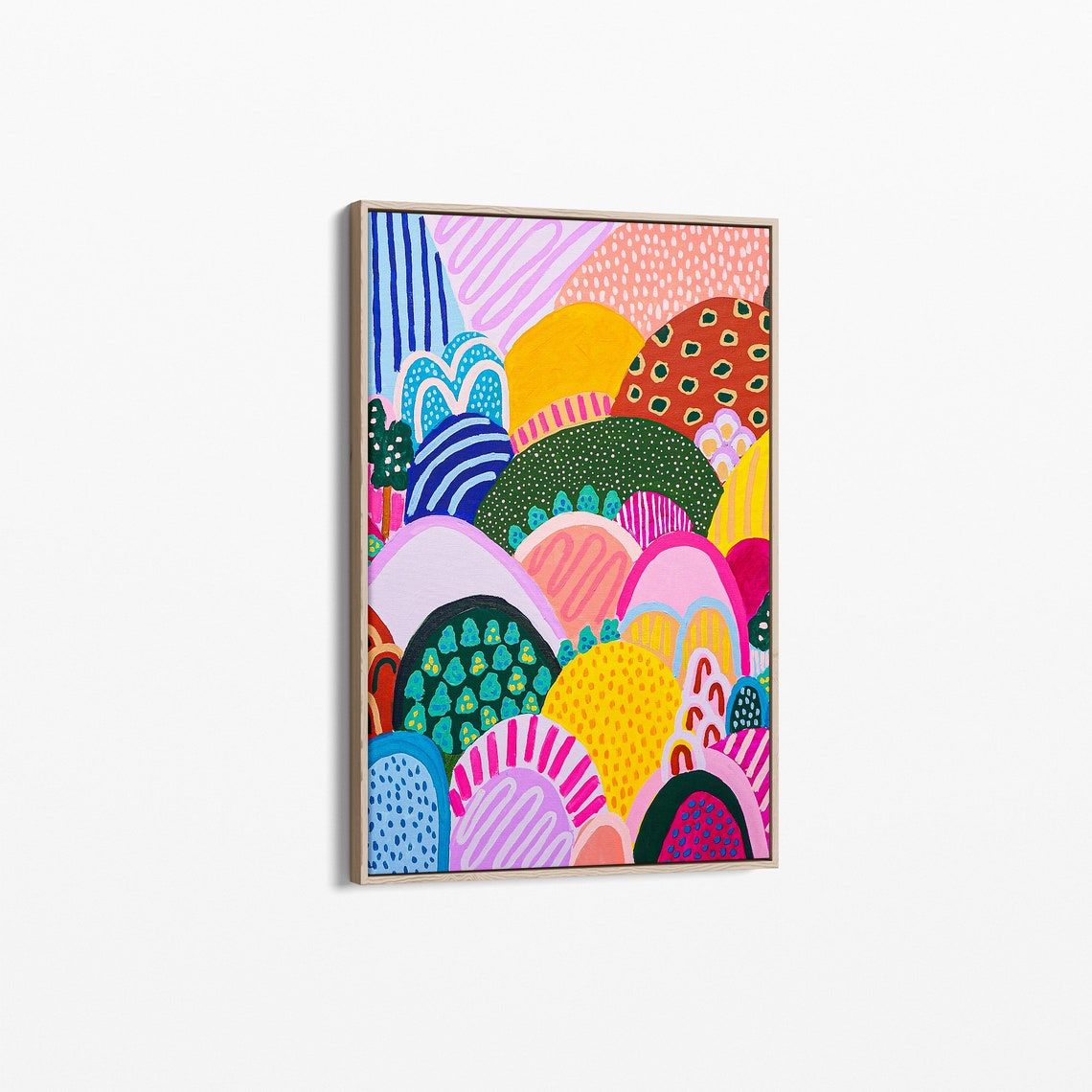 Colourful Vibrant Scenery Framed Canvas Art Print - Etsy