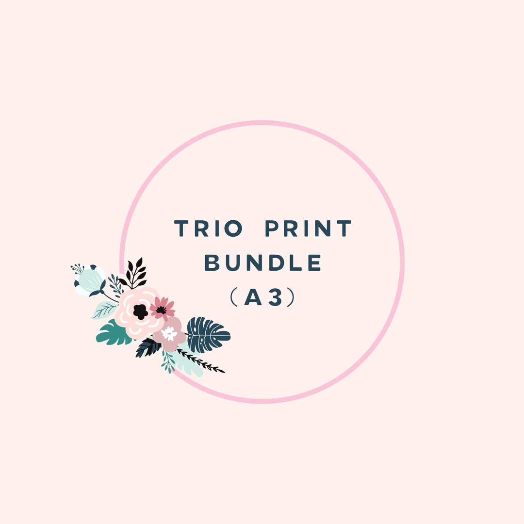 A3 Print Trio - Colourful Australian Florals and Landscape - Etsy