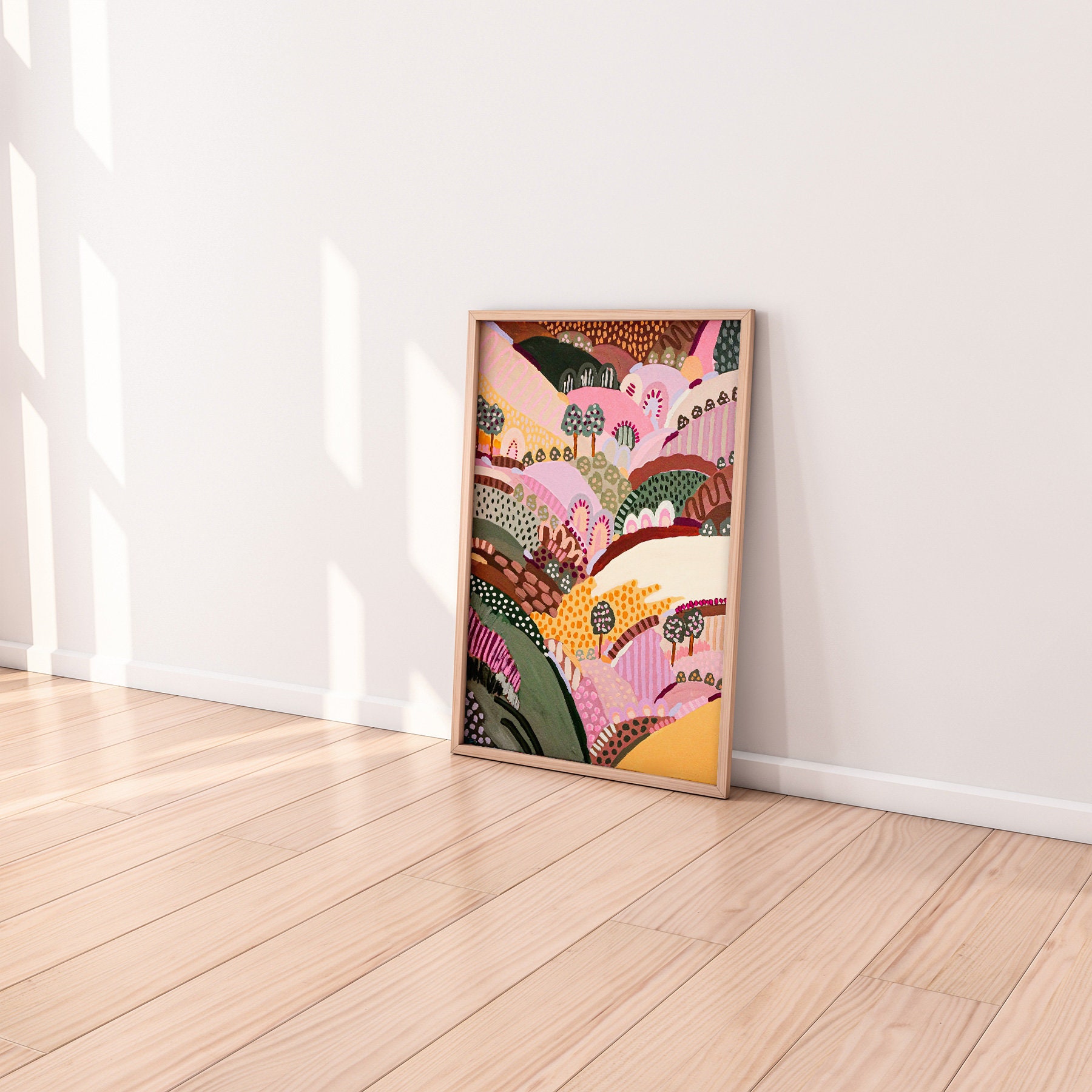 Neutral Earthy Abstract Landscape Art Paper Print - Etsy Australia