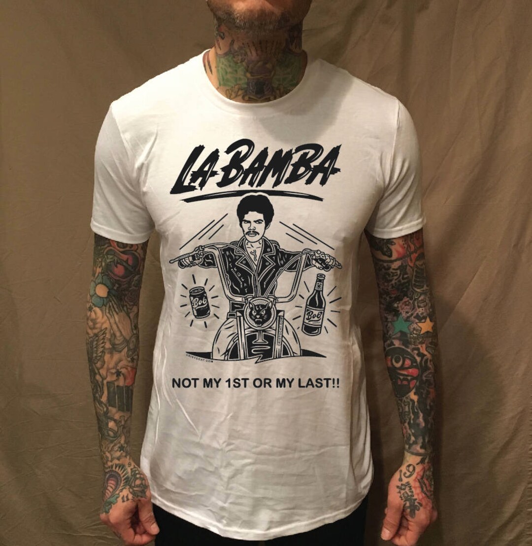 La Bamba Bob Biker on White Tee "the Original" Not A Bootleg - Etsy