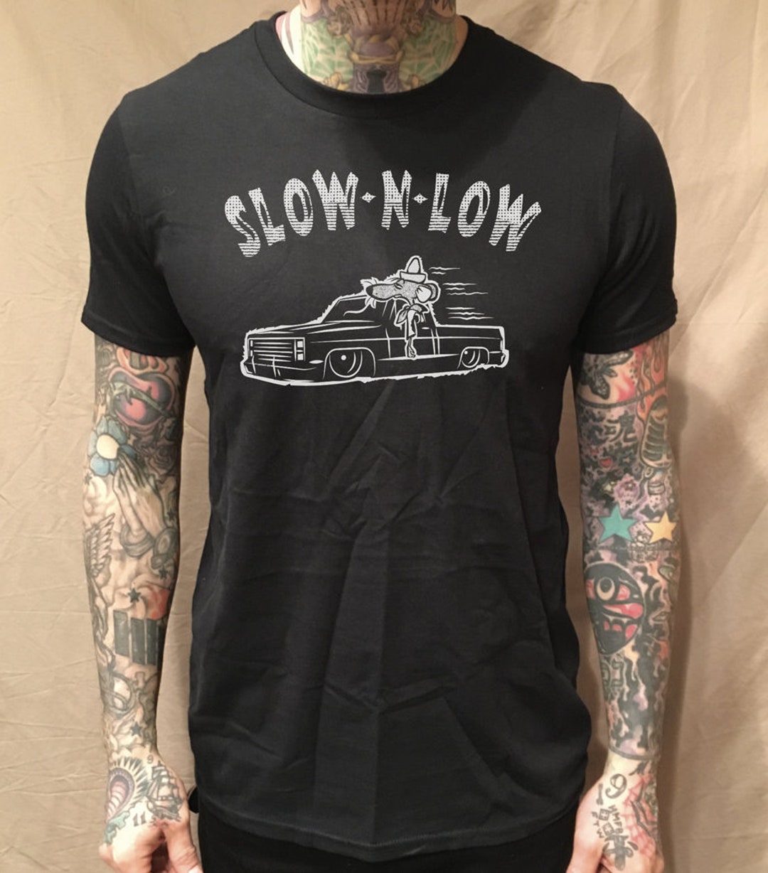 Slow N Low Slowpoke Rodriguez on Black Tee - Etsy