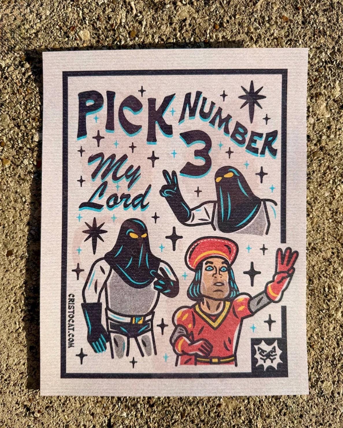 Pick 3 My Lord (print) - Etsy