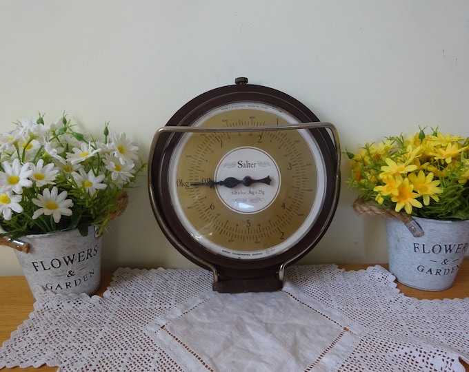 Vintage Salter Scales / Kitchen Scales / Wall Scales Circa 1977 With ...