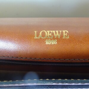 Stunning Loewe Brown Leather Brief Case / Attache Case Complete With ...