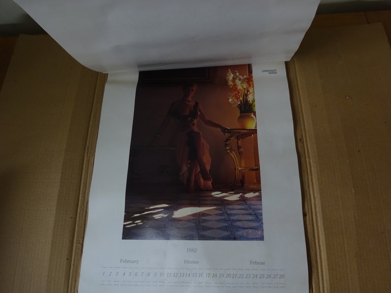 Rare Vintage Unipart Calendar by Patrick Lichfield 1982 Car Memorabilia ...
