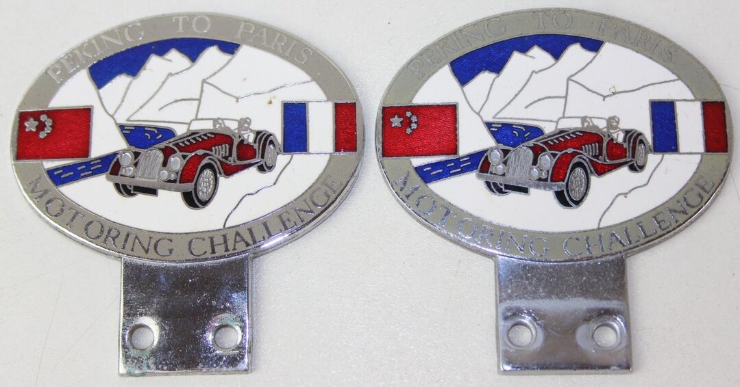 Vintage Morgan - Peking to Paris Motoring Challenge Enamel Car Grille ...