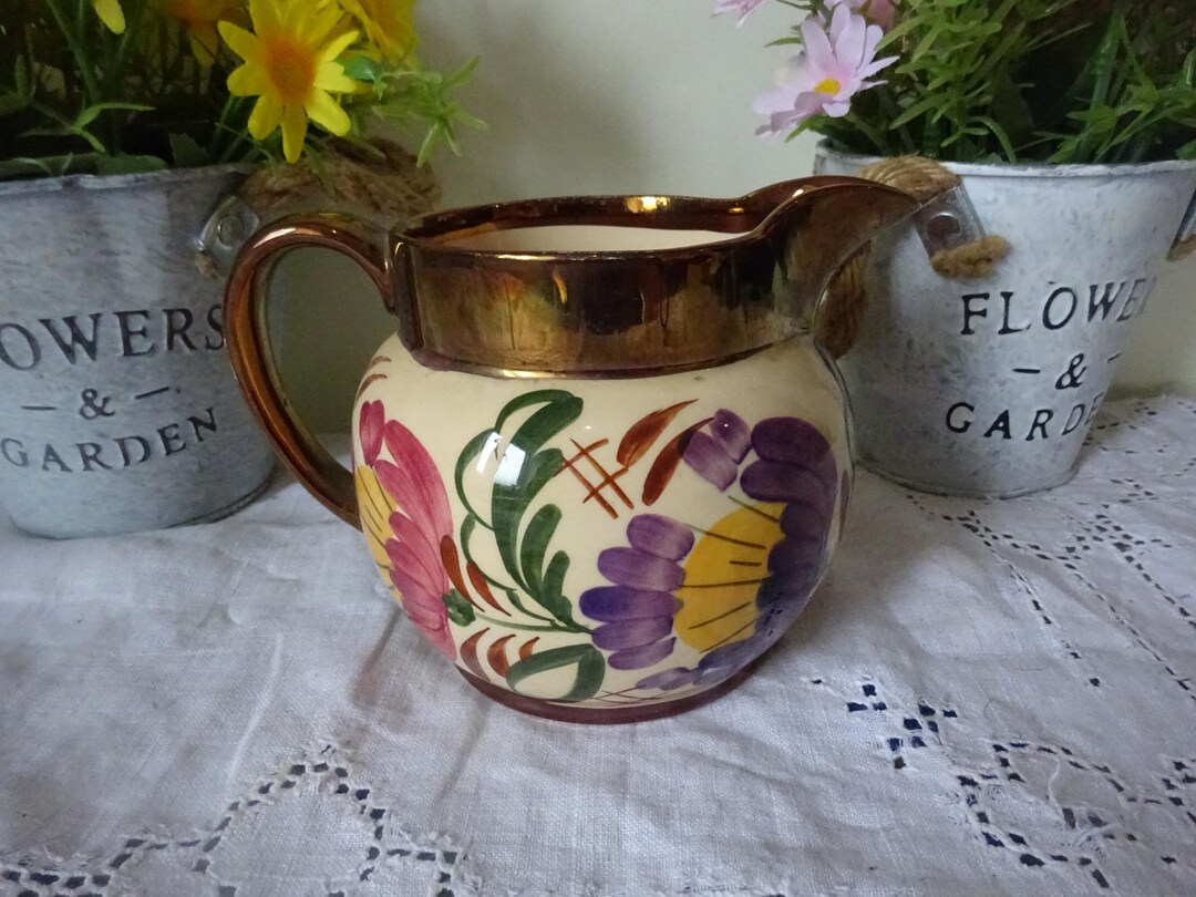 Vintage Wade Lustre Jug Harvest Ware Collection Circa 1950's 10 X 10 X ...