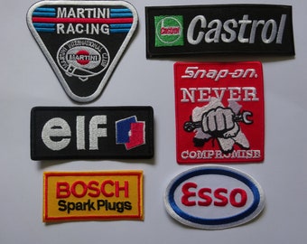 Motor Sport Racing Patch Iron on or Sew on Patches Embroidered Overalls ...