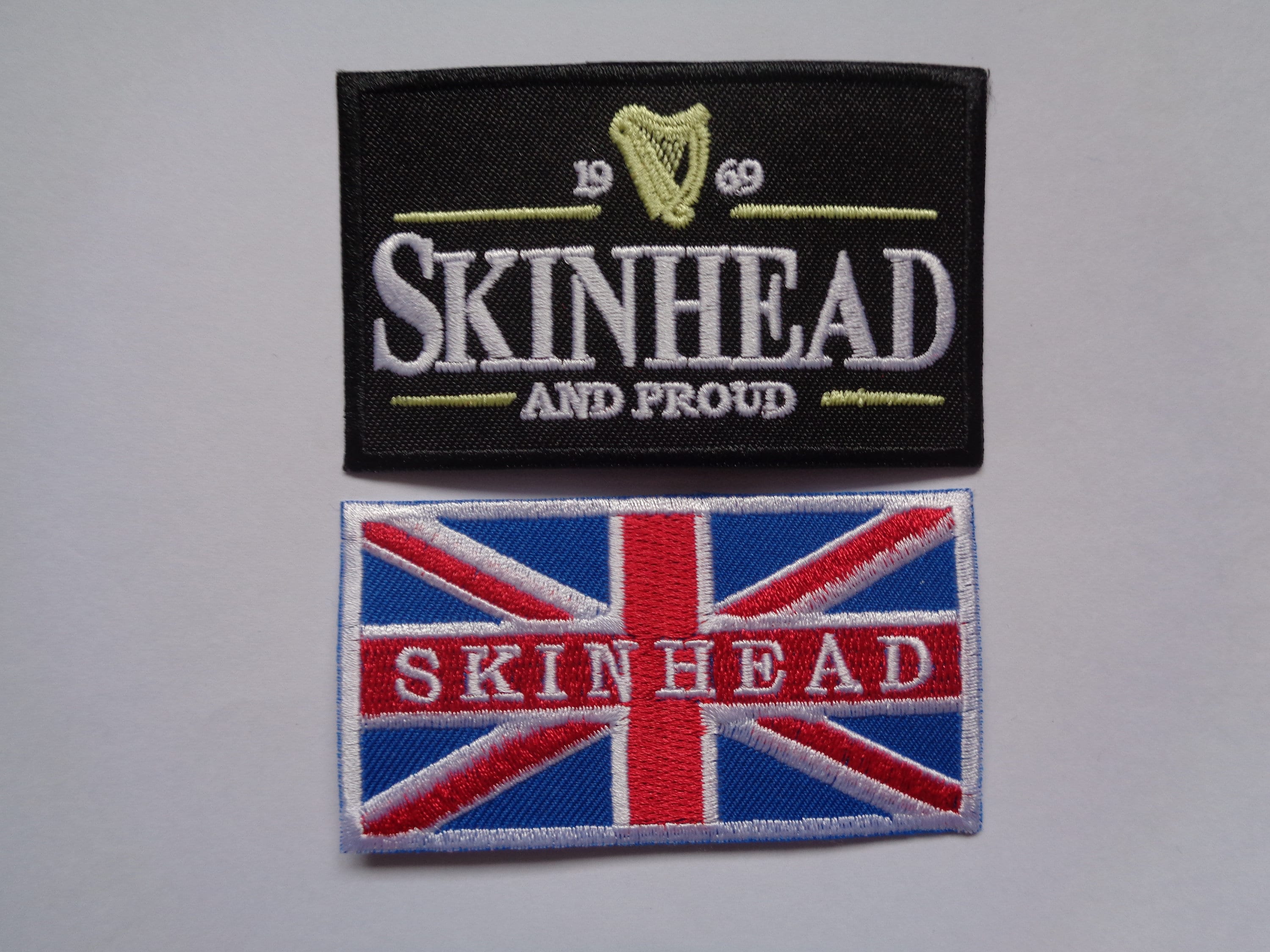 Skinhead Patch Iron on or Sew on Patches Embroidered Skinhead and Proud ...