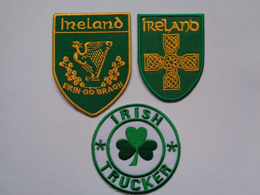 Ireland Flag Patch Iron on or Sew on Patches Embroidered Eire Flag ...