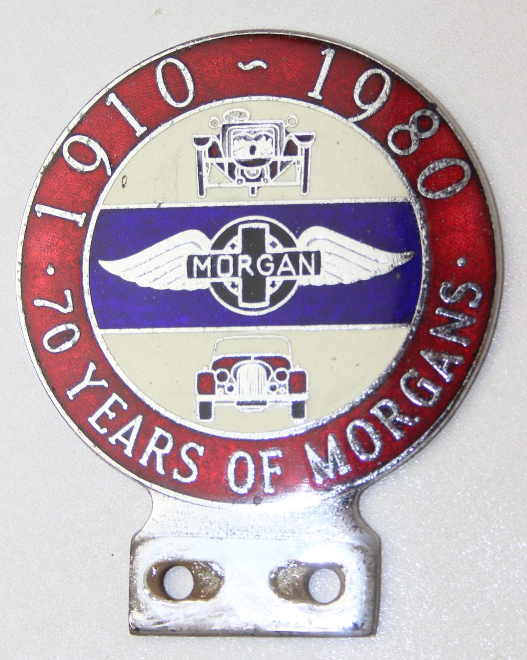 Vintage Morgan 1910-1980 - Morgan 4/4 Club Enamel Grille Badge, Morgan ...