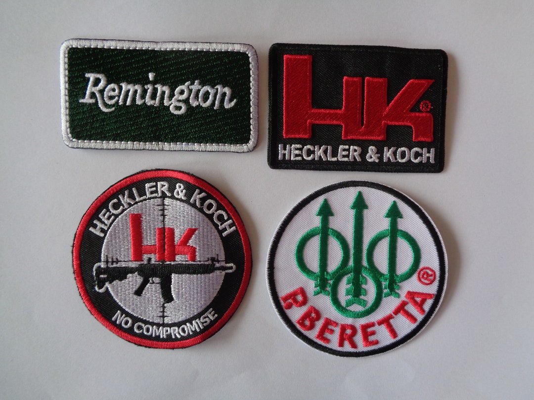 4 Gun Club Patches Iron on or Sew on Patch Embroidered Koch Rifle ...
