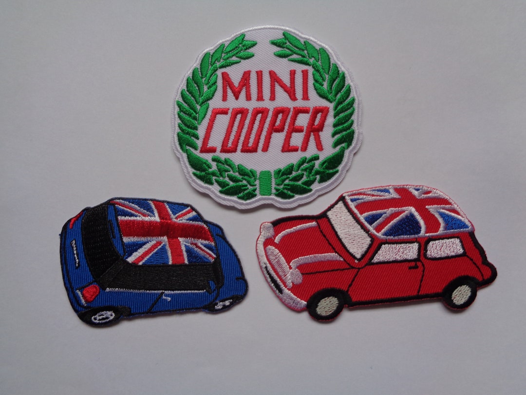 Mini Cooper Patch Iron on or Sew on Patches Embroidered Union Jack ...
