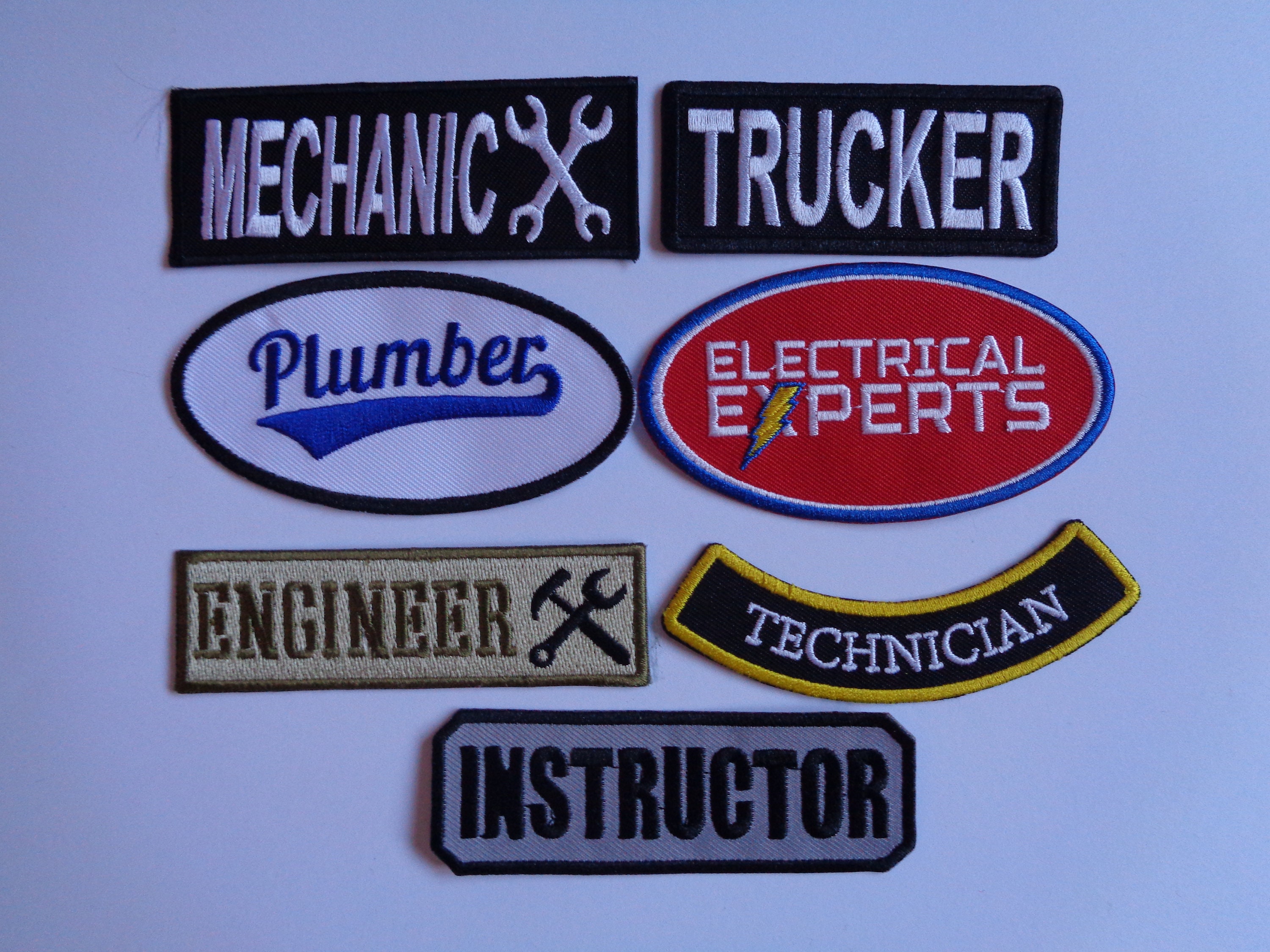 Motor Mechanic Patch Trucker Patch Iron on or Sew on Patches ...