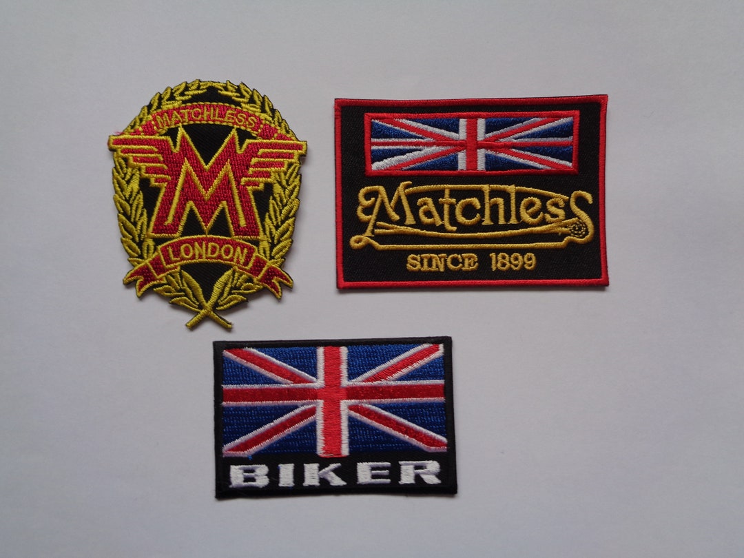 Matchless Motorcycle Patch Iron on or Sew on Patches Embroidered Union ...