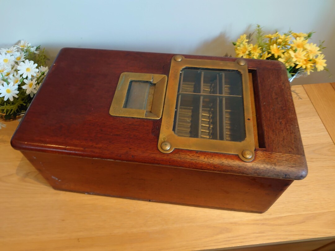 Vintage Early 20th O'brien's Mahogany Cash Register/ Shop Till With ...